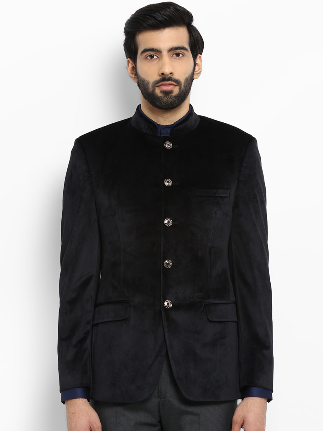 Buy Raymond Men Black Blazer - Blazers for Men 7458304 | Myntra