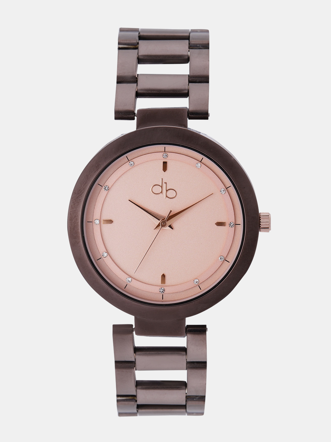 Buy DressBerry Women Peach Coloured Analogue Watch DB10 G - Watches for ...