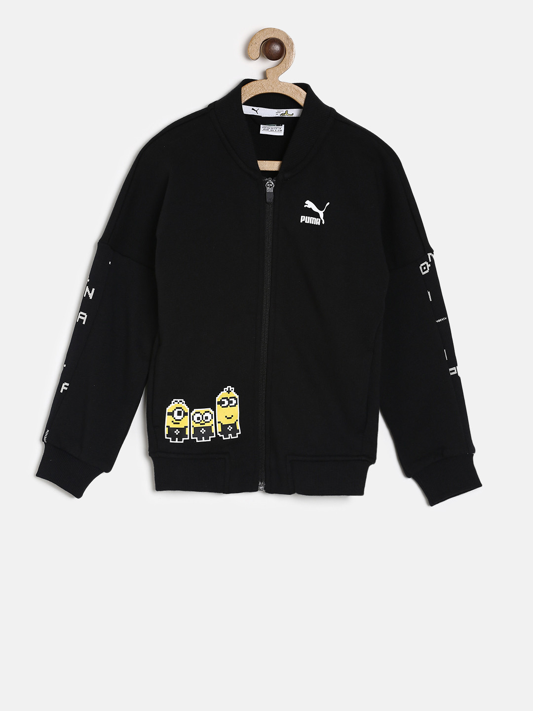Buy Puma Boys Black Minions Bomber Jacket - Jackets for Boys 7473742 ...