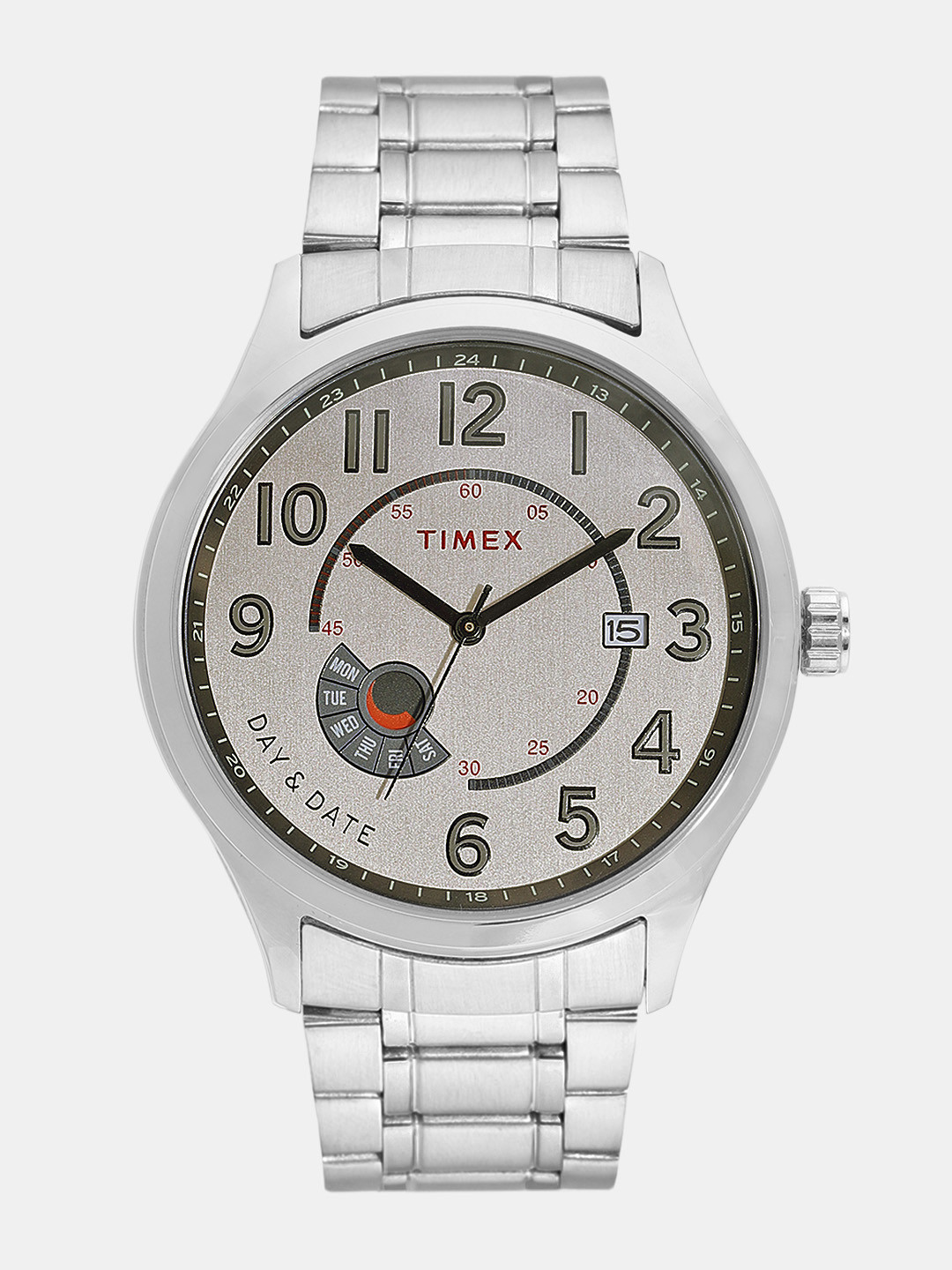 Buy Timex Men Silver Toned Analogue Watch TWEG17103 - Watches for Men ...
