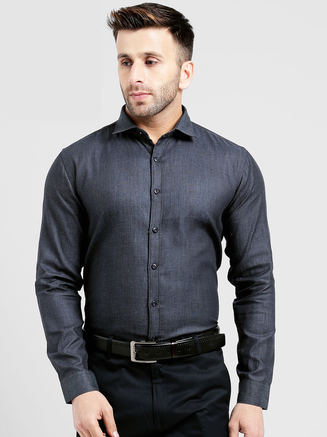 Buy Being Fab Men Black Slim Fit Solid Formal Shirt - Shirts for Men ... Buy Being Fab Men Black Slim Fit Solid Formal Shirt - Shirts for Men ...