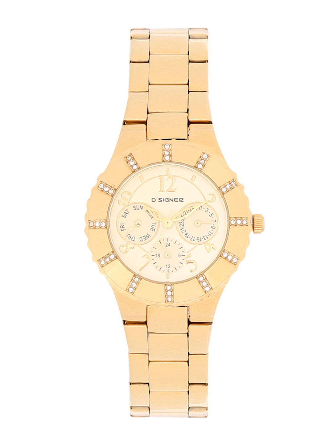 Buy Dsigner Women Peach Coloured Analogue Watch 559GM - Watches for ...