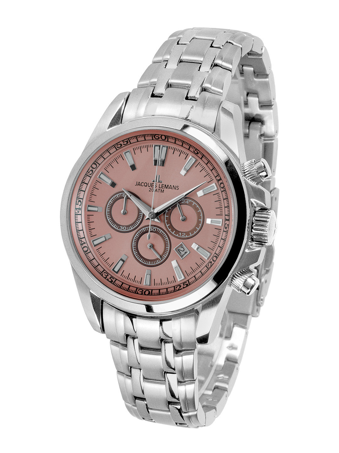 Buy Jacques Lemans Men Pink Analogue Watch 1 1117TN - Watches for Men ...