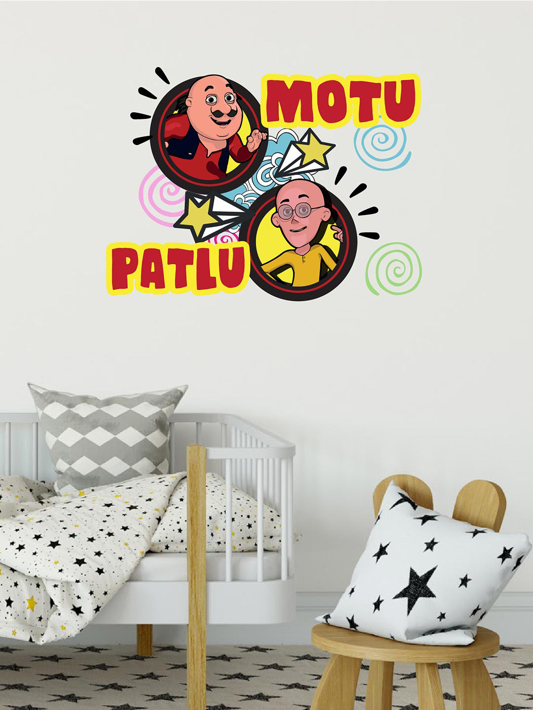 Buy Asian Paints Kids Multicoloured Motu Patlu New Mischief Printed ...