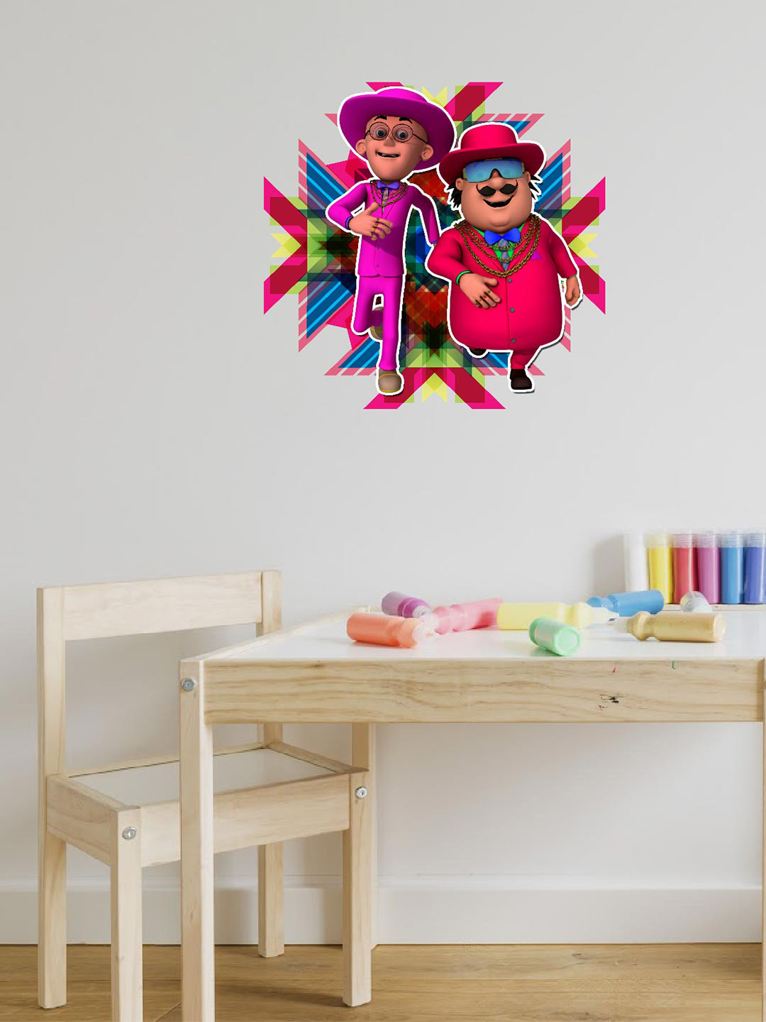 Buy Asian Paints Kids Motu Patlu Cool Look Printed Wall Sticker ...