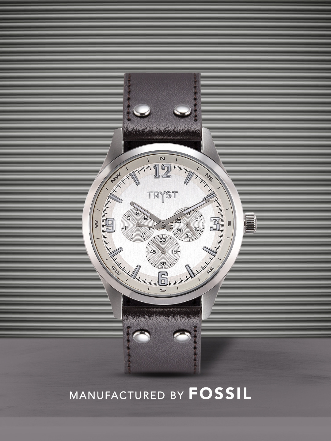 Buy TRYST Manufactured & Serviced By Fossil Men Off White Watch ...