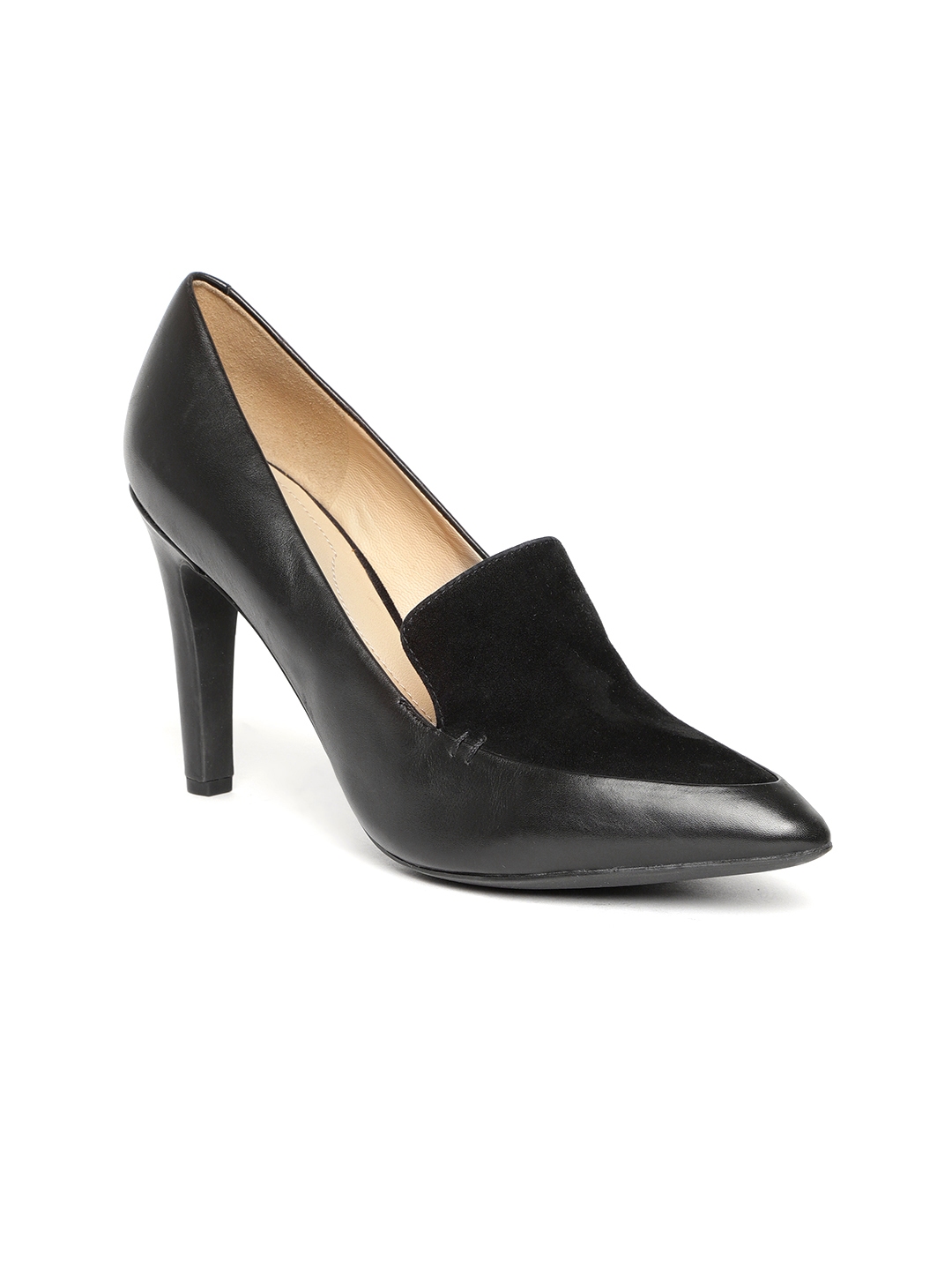 Buy Geox Women Black Leather Solid Pumps - Heels for Women 7520698 | Myntra