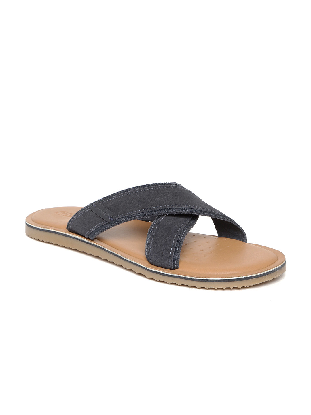 Buy Geox Men Navy Blue Suede Comfort Sandals - Sandals for Men 7520700 ...