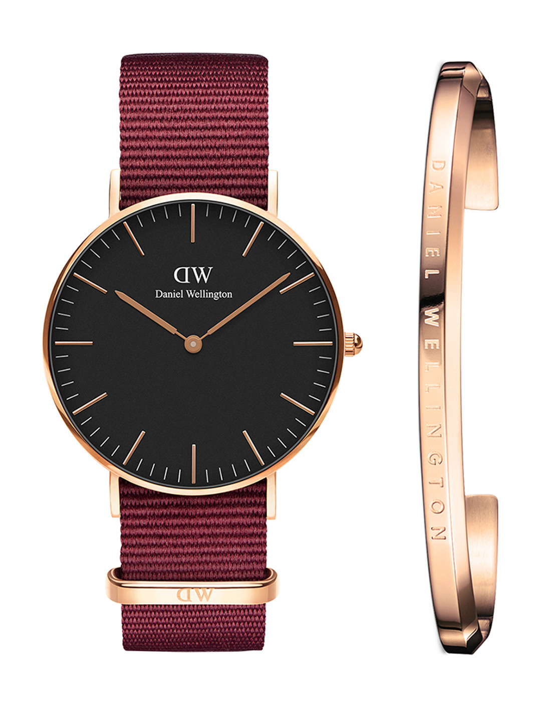 Buy Daniel Wellington Women Classic Roselyn 36mm Black & Classic ...