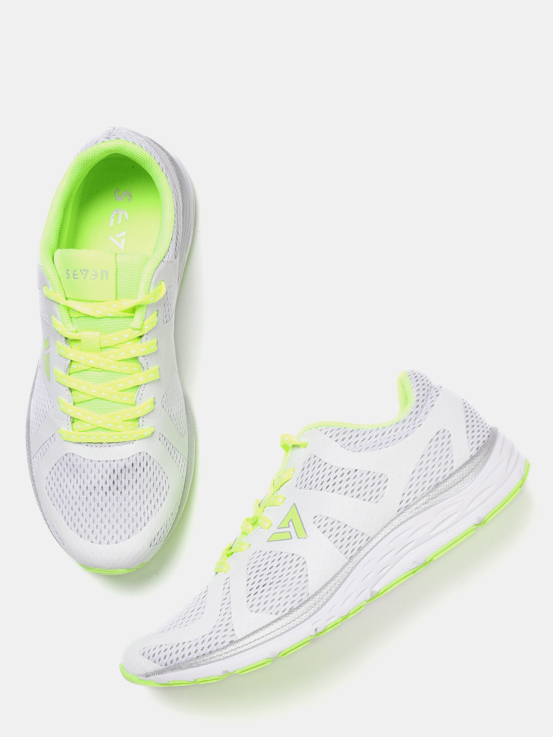 Buy SEVEN By MS Dhoni Women Off White Running Shoes - Sports Shoes for ...