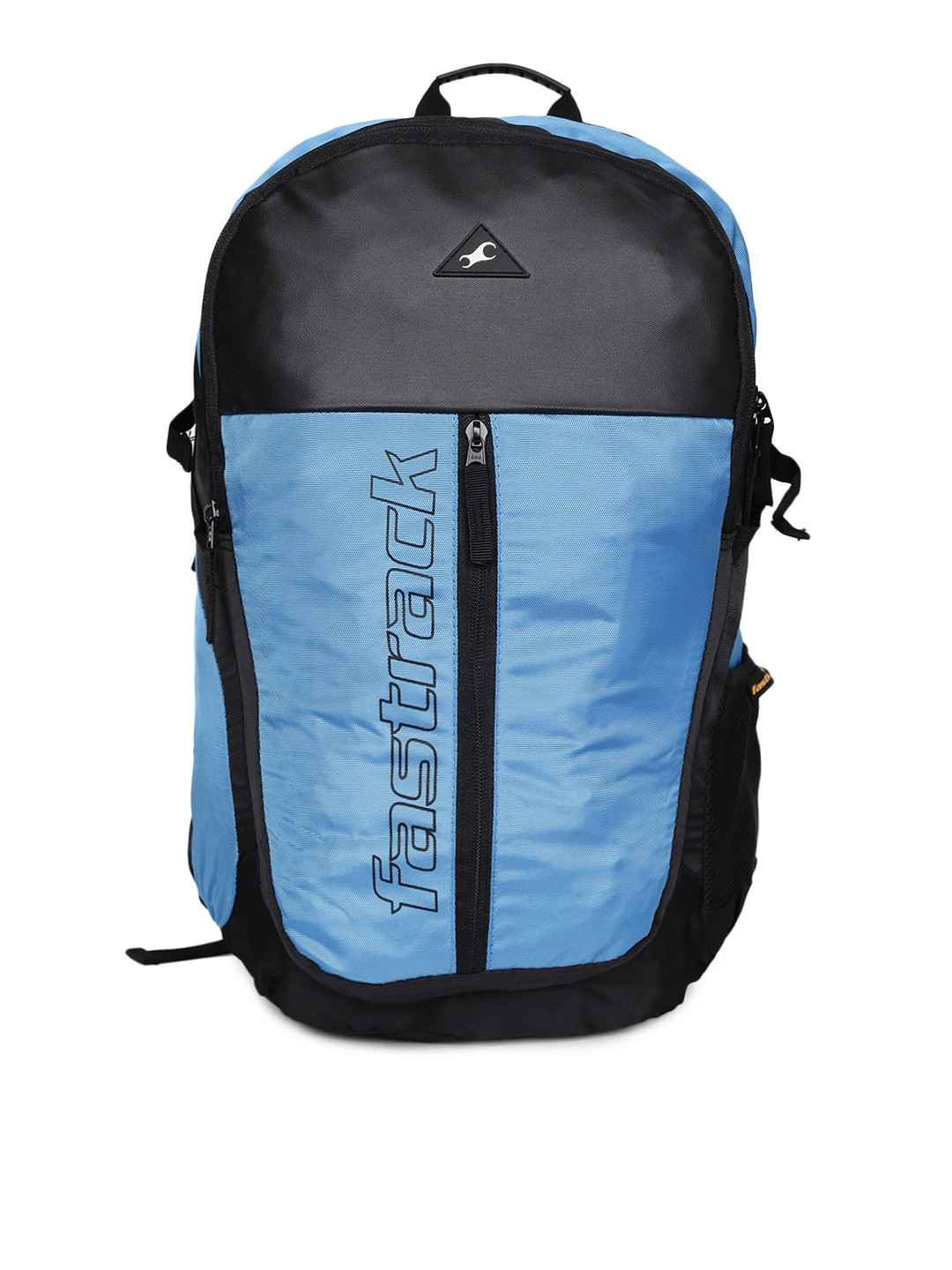Buy Fastrack Unisex Blue & Black Brand Logo Backpack - Backpacks for ...
