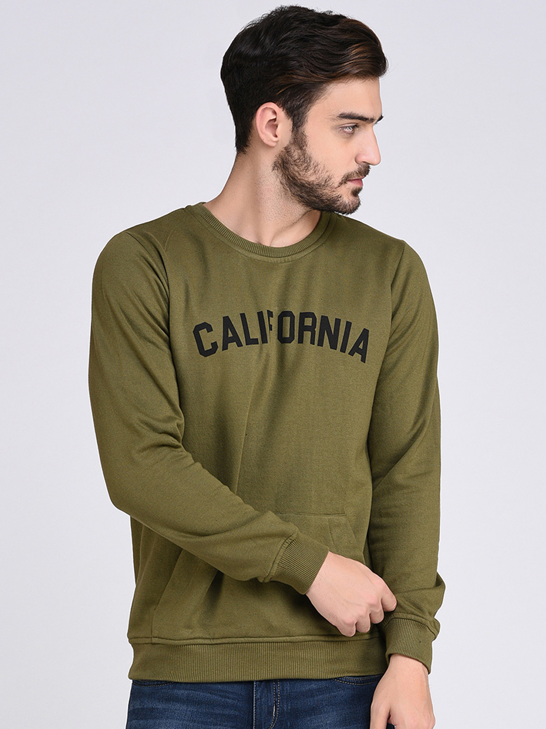 Buy Rigo Men Printed Fleece Pullover Casual Sweatshirt - Sweatshirts ...