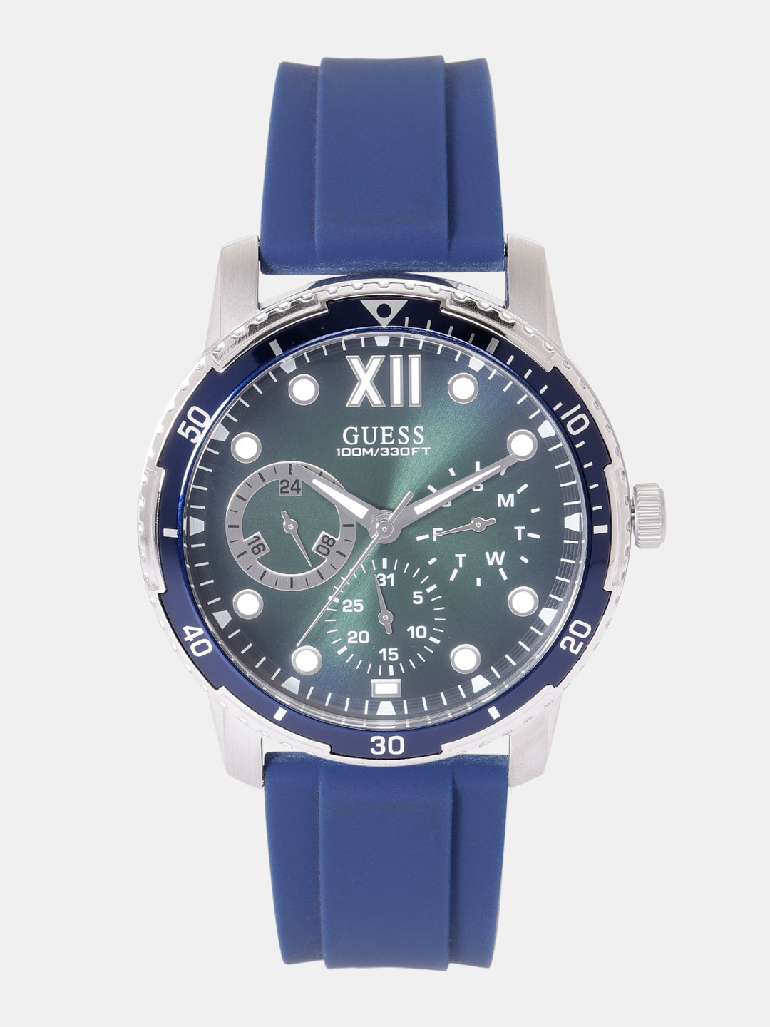 Buy GUESS Men Green Analogue Watch W1174G1 - Watches for Men 7577136 ...