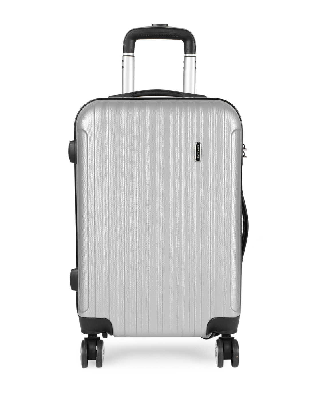 Buy GIORDANO Unisex Silver Toned Cabin Trolley Suitcase - Trolley Bag ...