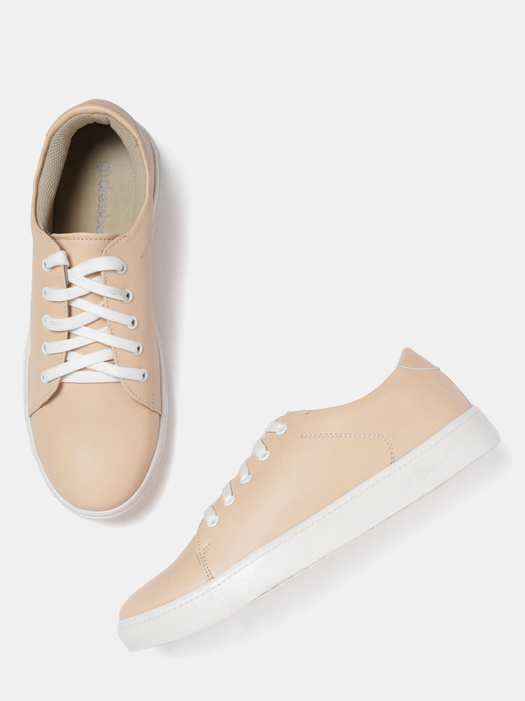 Buy DressBerry Women Peach Coloured Sneakers - Casual Shoes for Women ...
