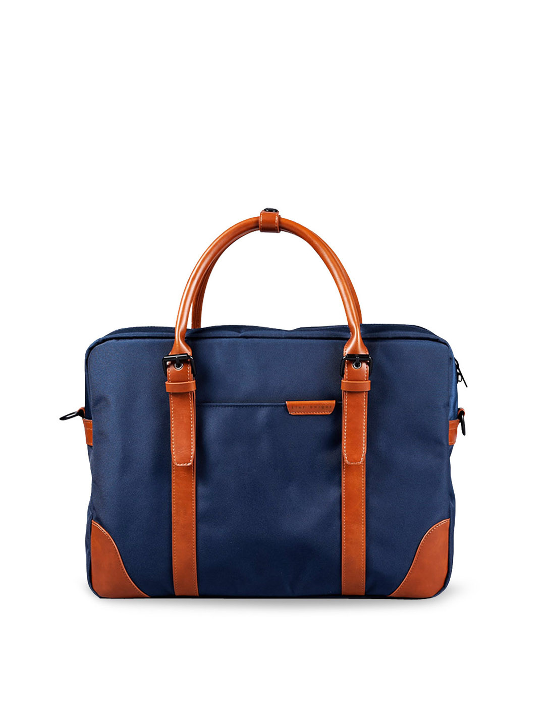 Buy Scarters Unisex Navy Blue Solid Splash Proof Laptop Bag - Laptop ...