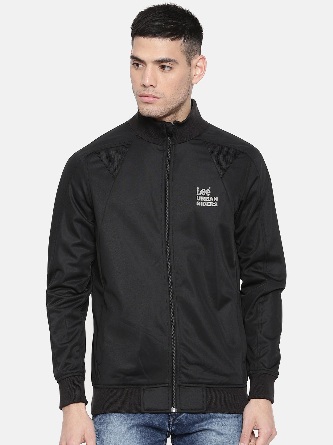 Buy Lee Men Black Solid Slim Fit Bomber - Jackets for Men 7625693 | Myntra