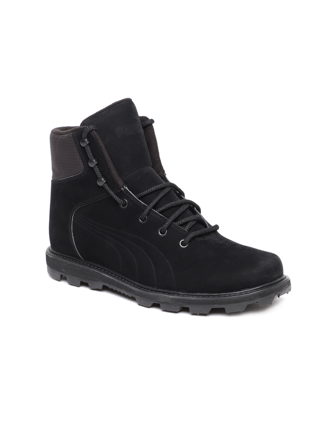 Buy Puma Unisex Black Solid Nubuck High Top Sneakers - Casual Shoes for ...