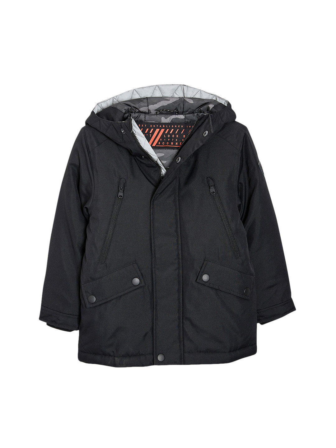 Buy Next Boys Black Solid Bomber - Jackets for Boys 7641452 | Myntra