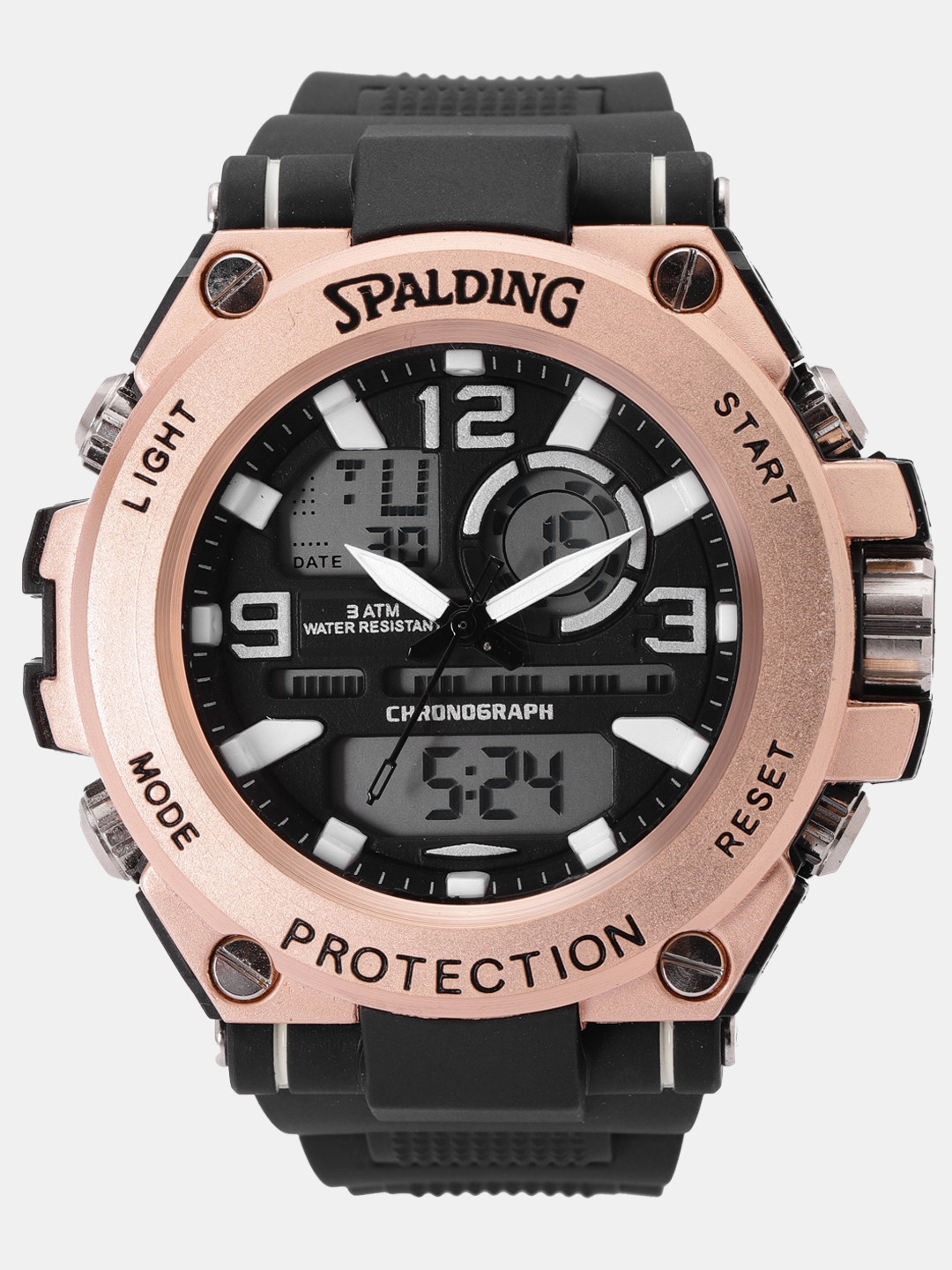 Buy Spalding Men Black Chronograph Digital Watch SP 123E - Watches for ...
