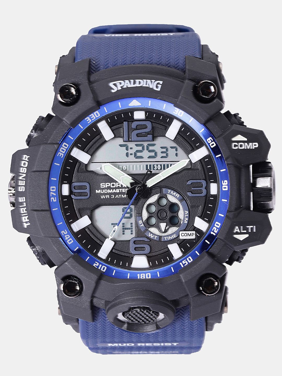 Buy Spalding Men Black Analogue And Digital Chronograph Watch SP121 F ...