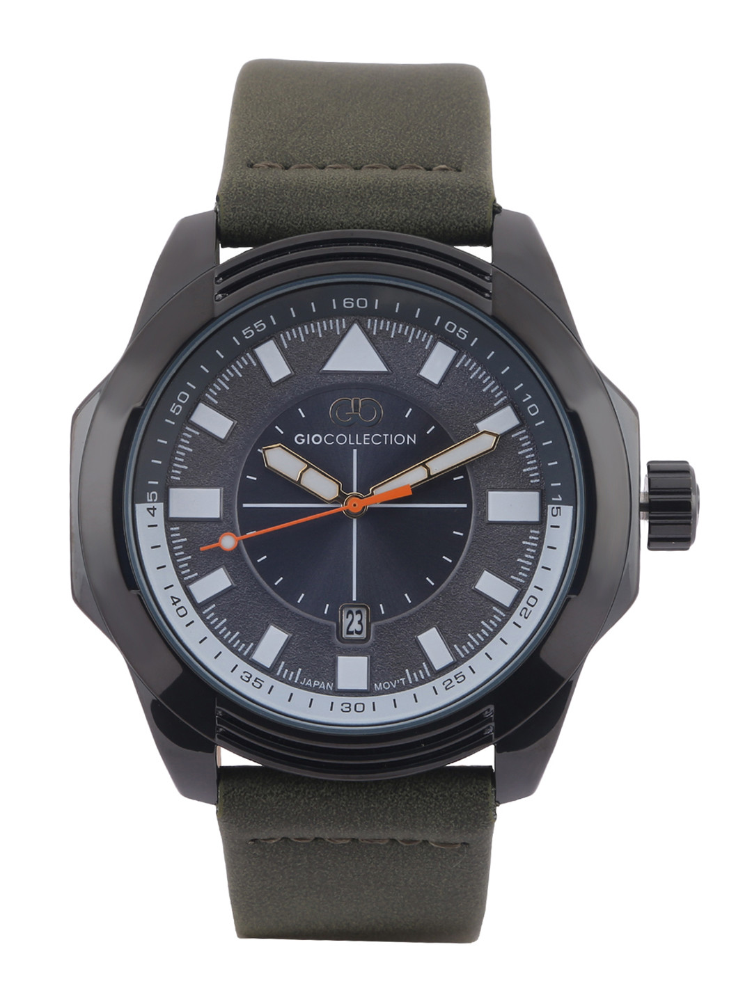 Buy GIO COLLECTION Men Black Analogue Watch G1045 - Watches for Men ...