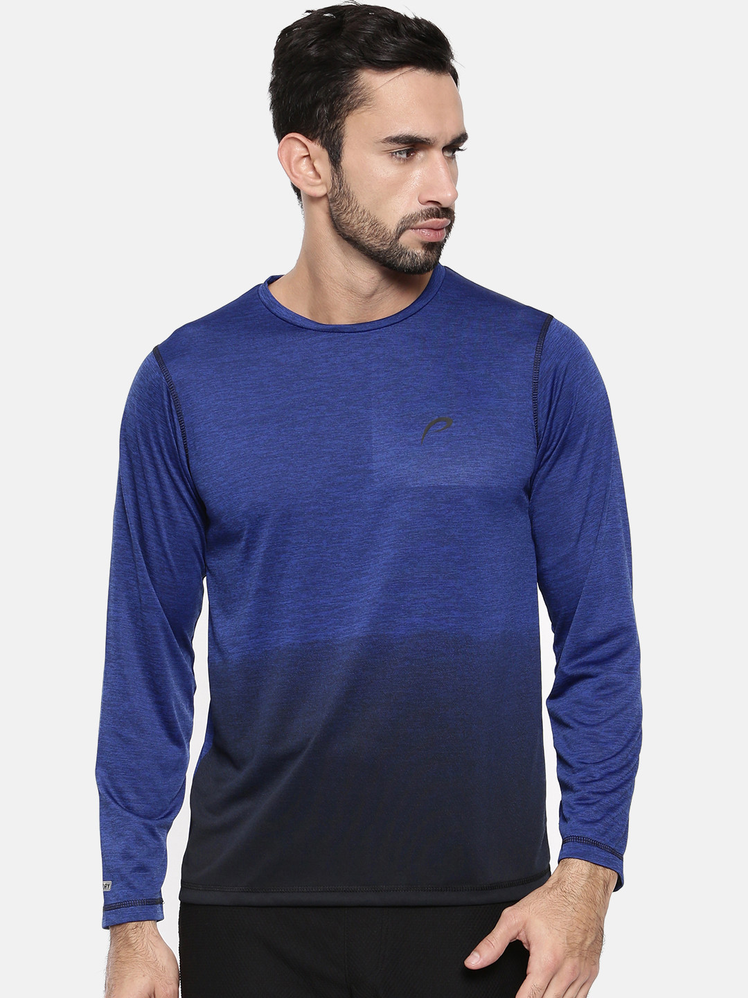Buy Proline Active Men Blue Solid PRO DRY Round Neck T Shirt - Tshirts ...