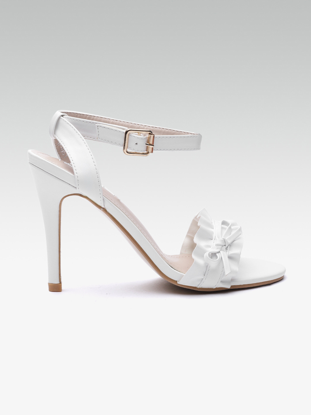Buy ELLE Women White Solid Heels - Heels for Women 7682208 | Myntra