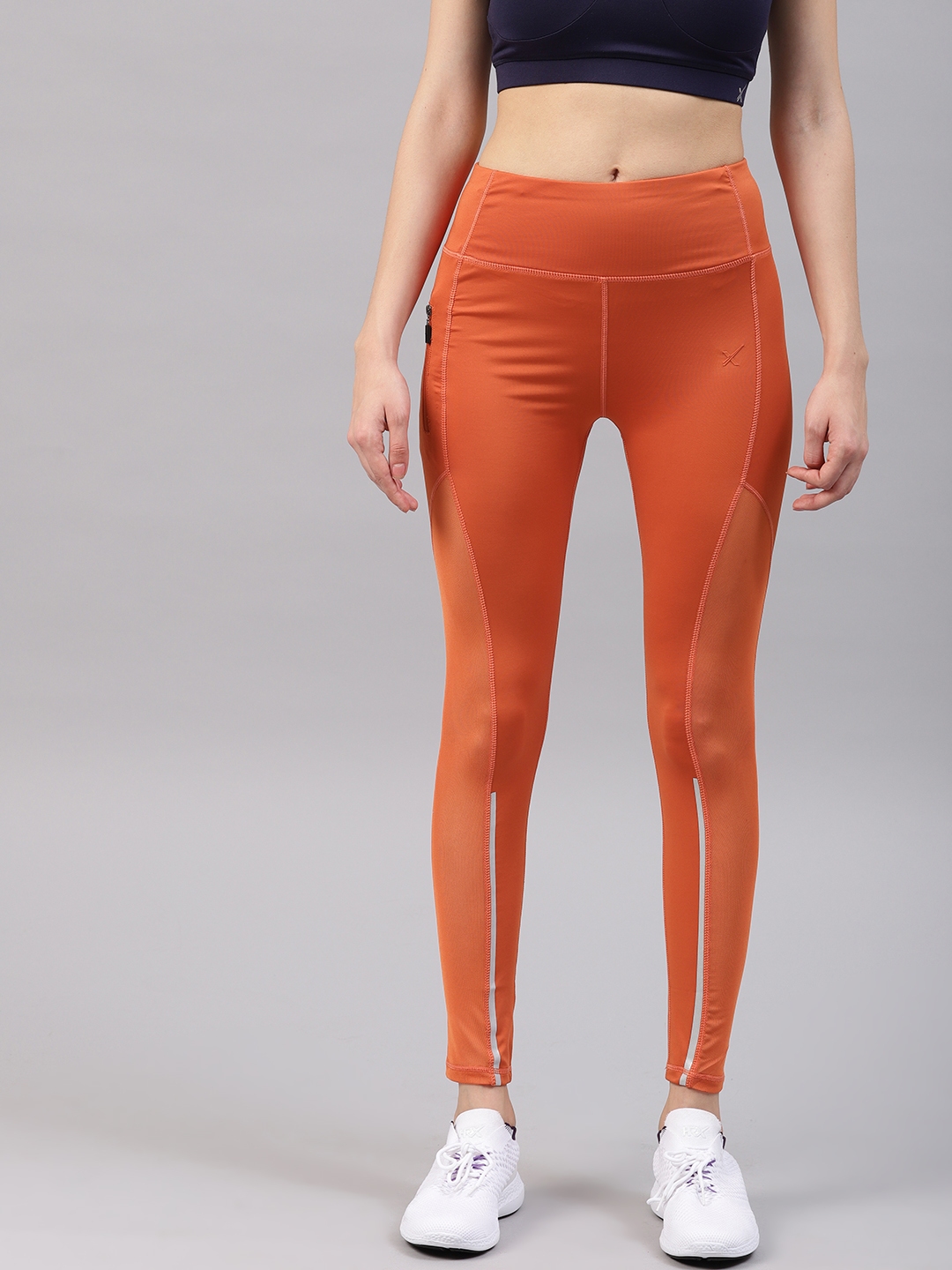 Buy Hrx By Hrithik Roshan Women Rust Orange Solid Rapid Dry Running