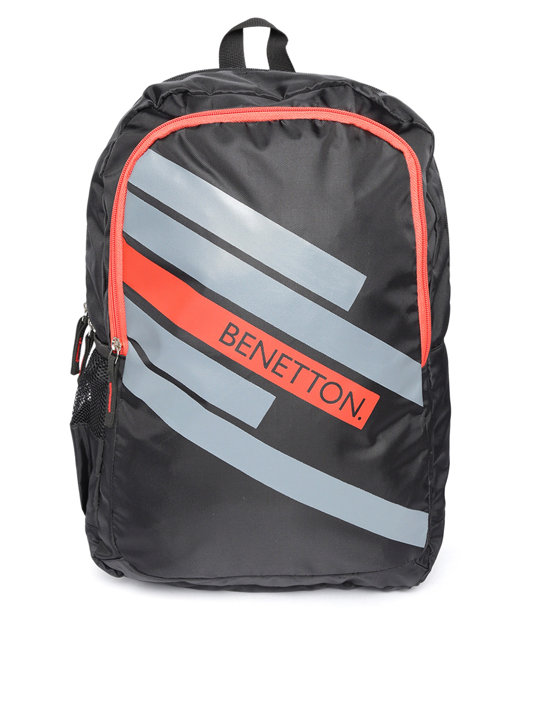 Buy United Colors Of Benetton Unisex Black Graphic Laptop Backpack ...