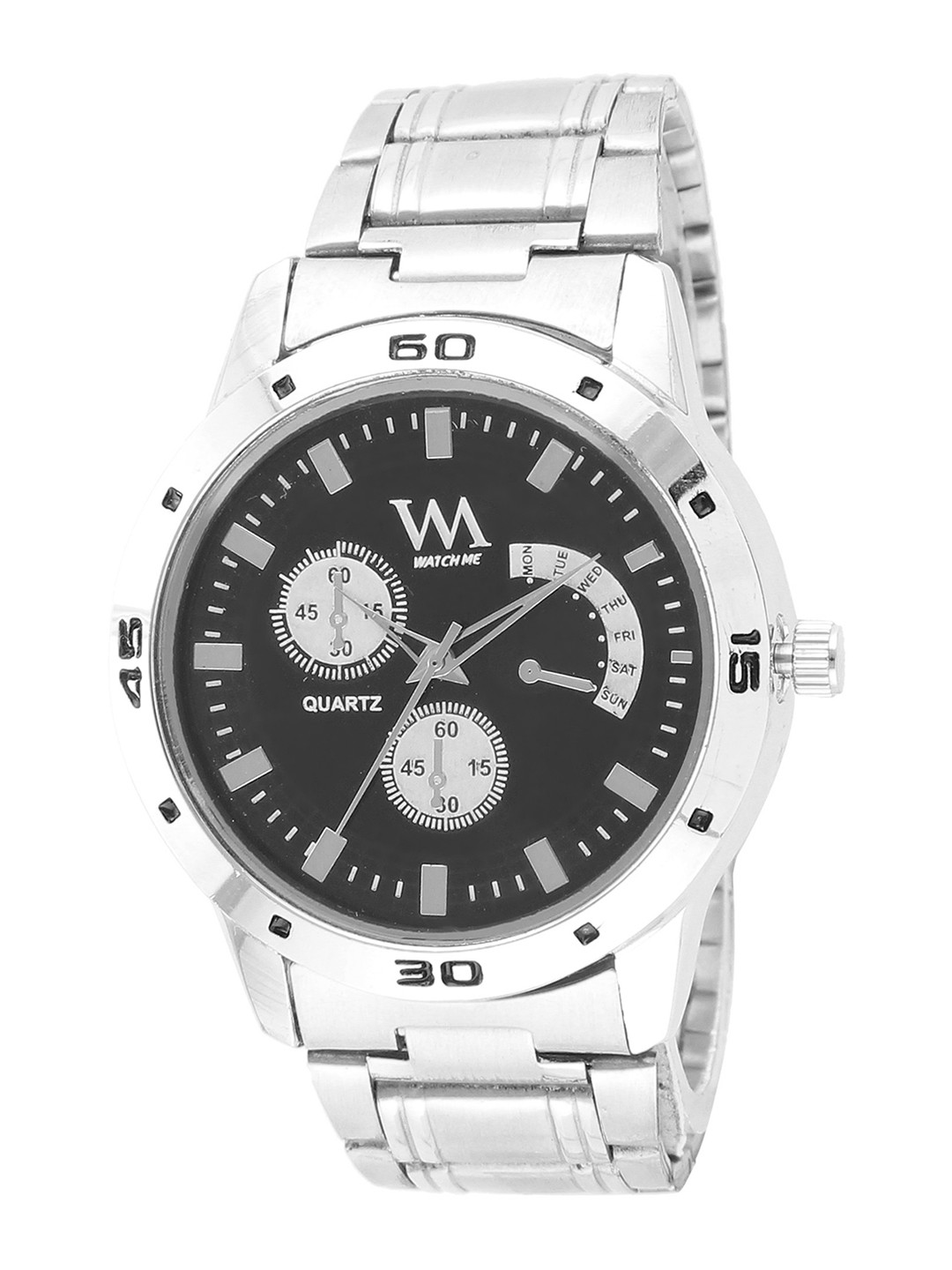 Buy WM Men Black Analogue Watch AWC 010zx - Watches for Men 7698058 ...