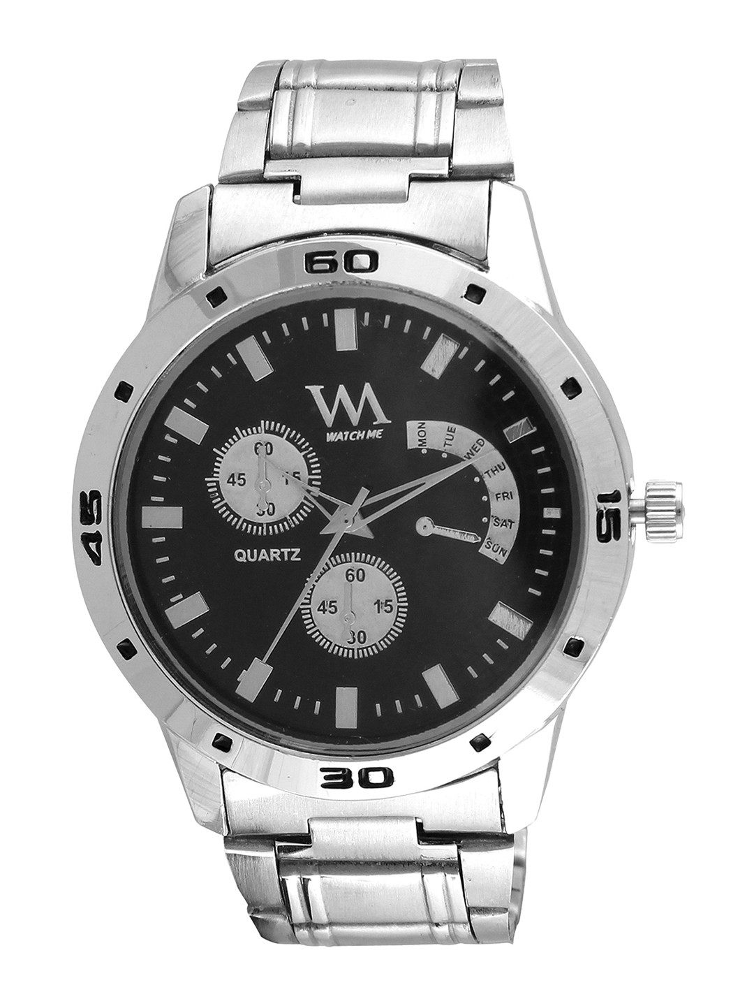 Buy WM Men Black Analogue Watch AWC 010z - Watches for Men 7702068 | Myntra