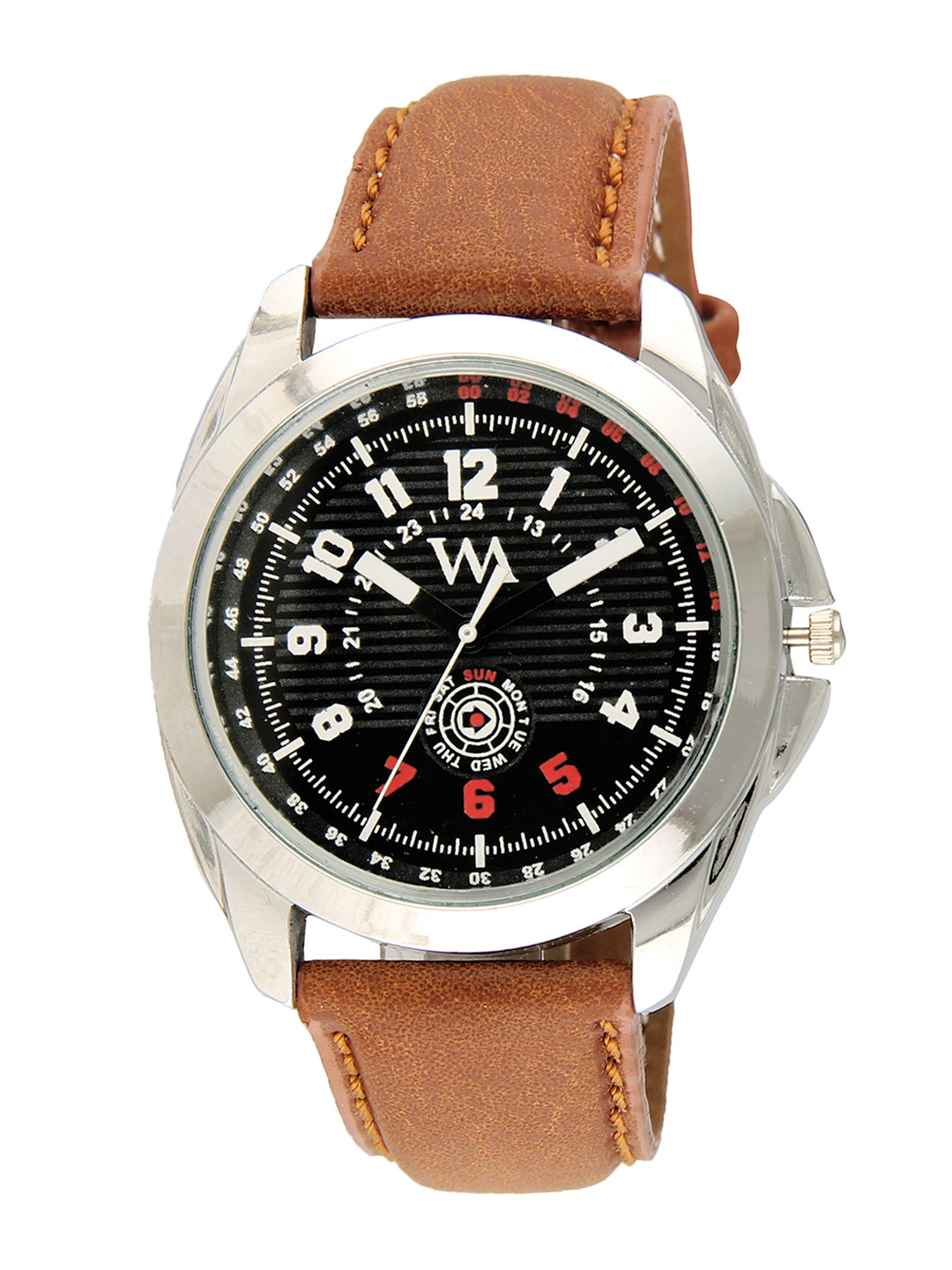 Buy WM Men Black Analogue Watch AWC 012dzz - Watches for Men 7702087 ...