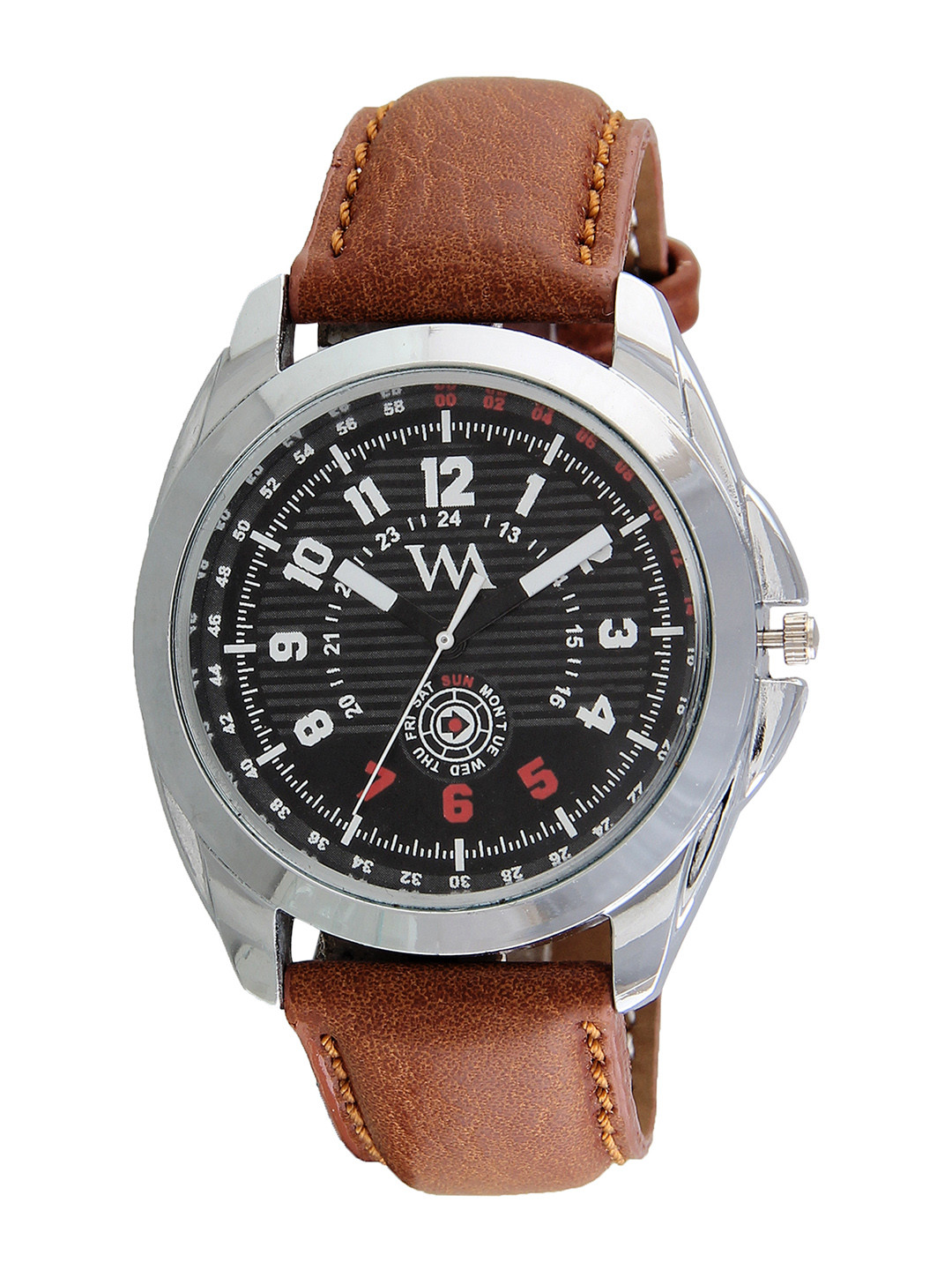 Buy WM Men Black Analogue Watch AWC 012z - Watches for Men 7702613 | Myntra