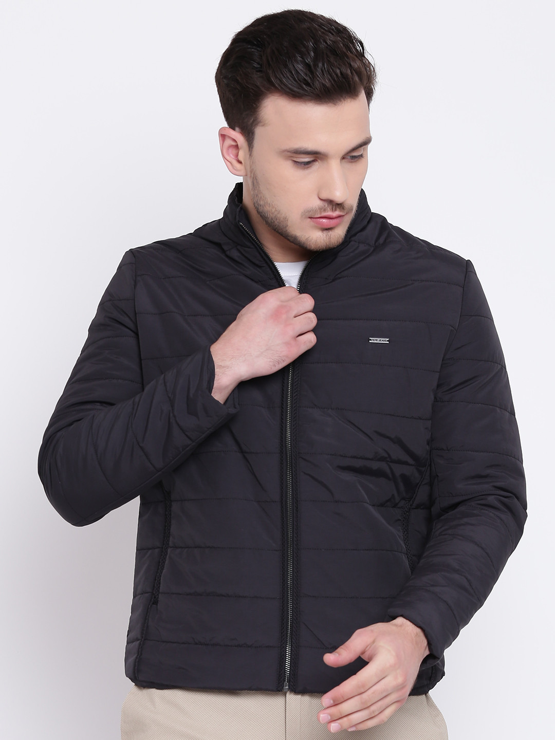 Buy Pepe Jeans Men Black Solid Quilted Jacket - Jackets for Men 7718854 ...