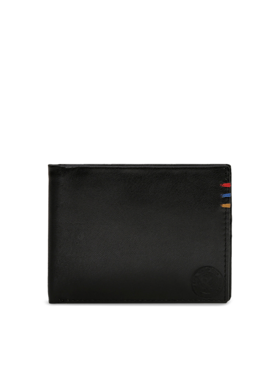 Buy STYLER KING Men Black Solid Genuine Leather Two Fold Wallet ...