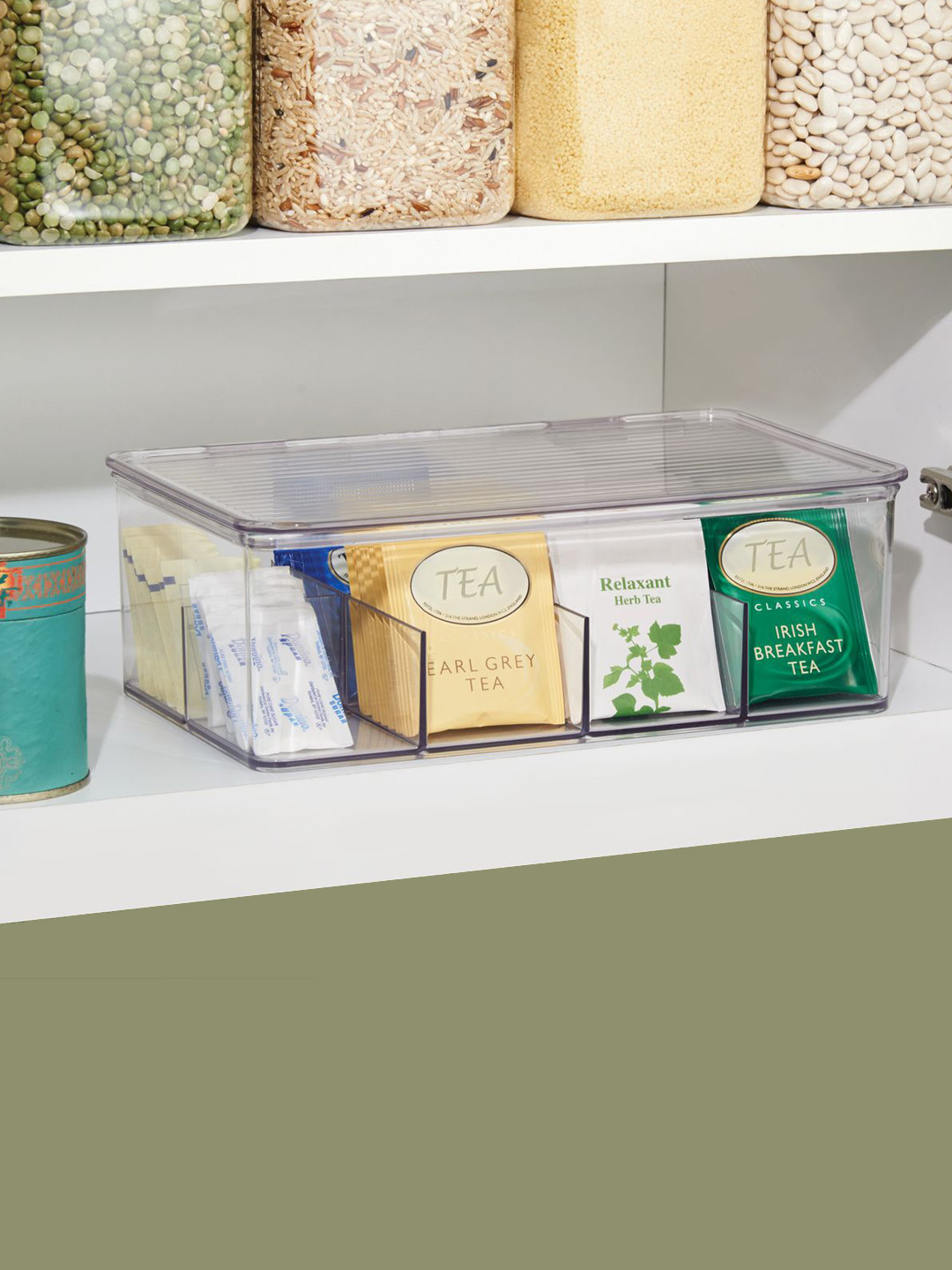 Buy INTERDESIGN Transparent Plastic Storage Organiser Box - Organisers ...