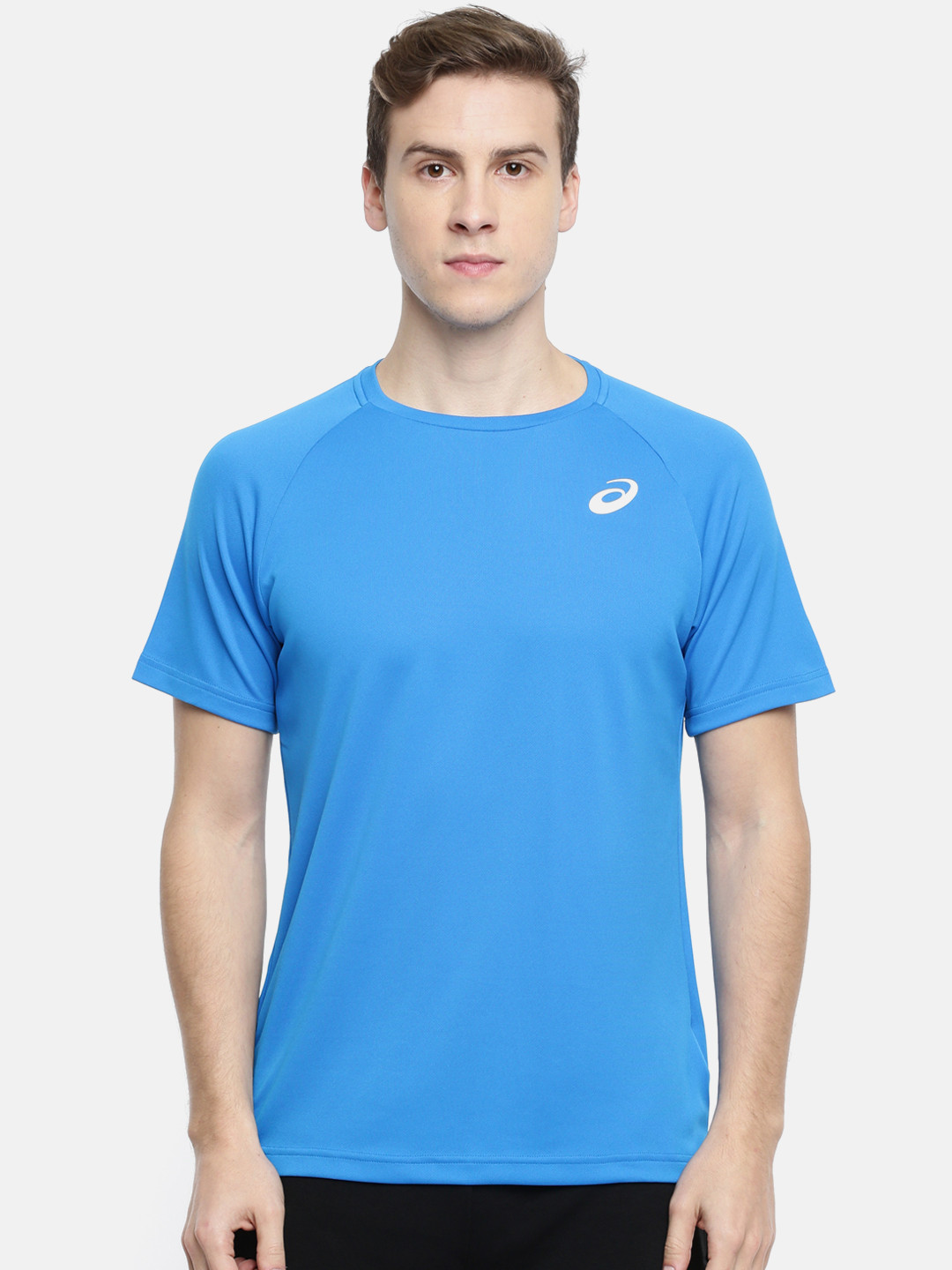Buy ASICS Men Blue Solid Regular Fit Moisture Wicking Technology Sports ...