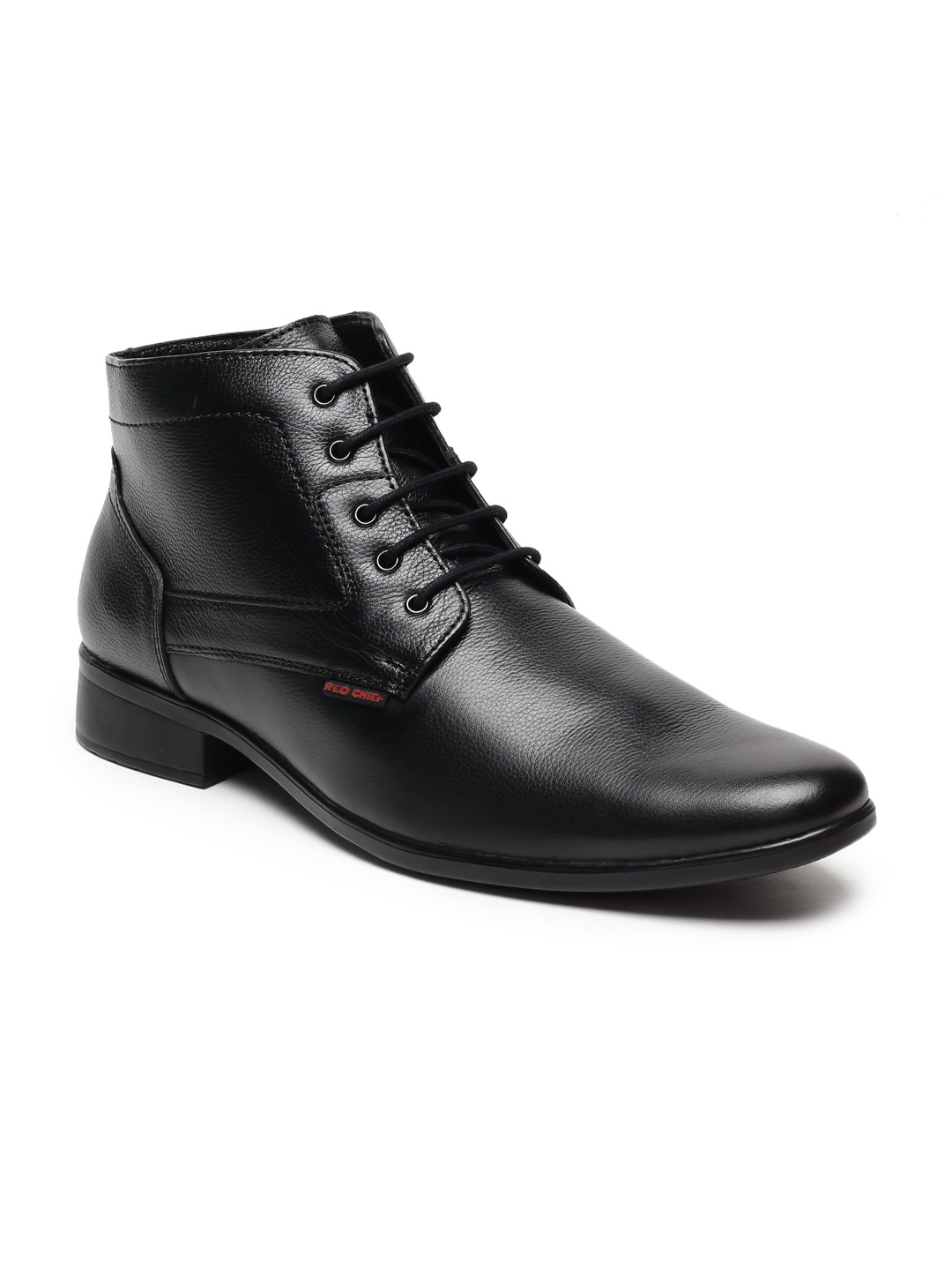 Buy Red Chief Men Black Leather Boots - Boots for Men 7751535 | Myntra