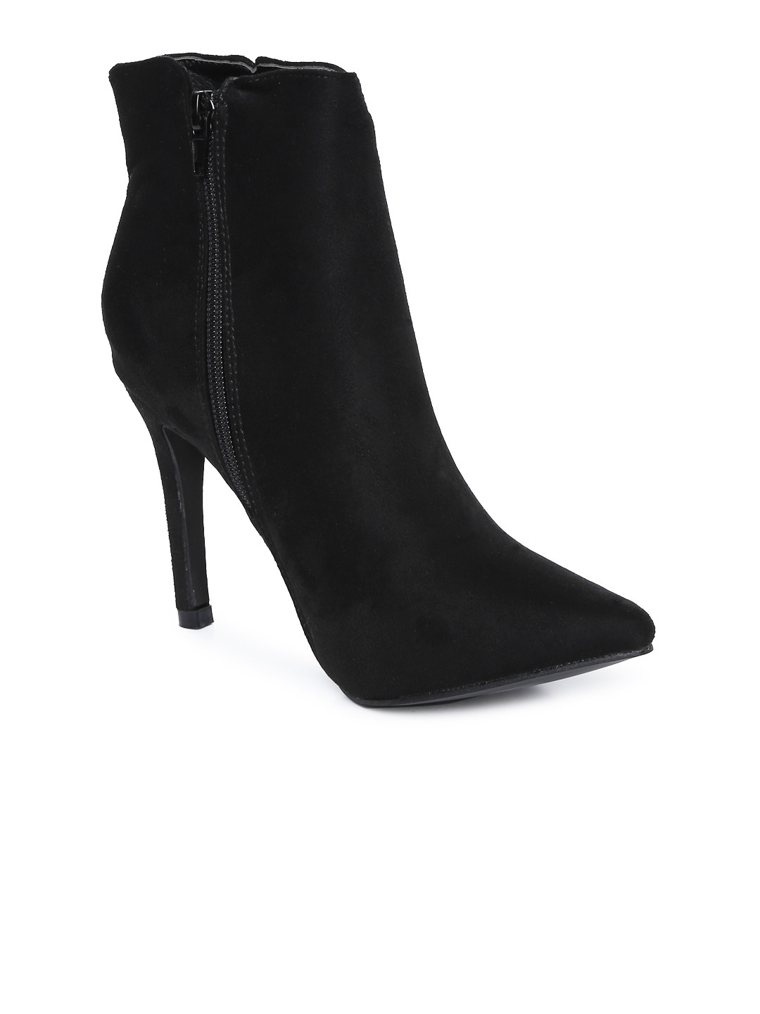 Buy Catwalk Women Black Solid Heeled Boots - Boots for Women 7758716 ...