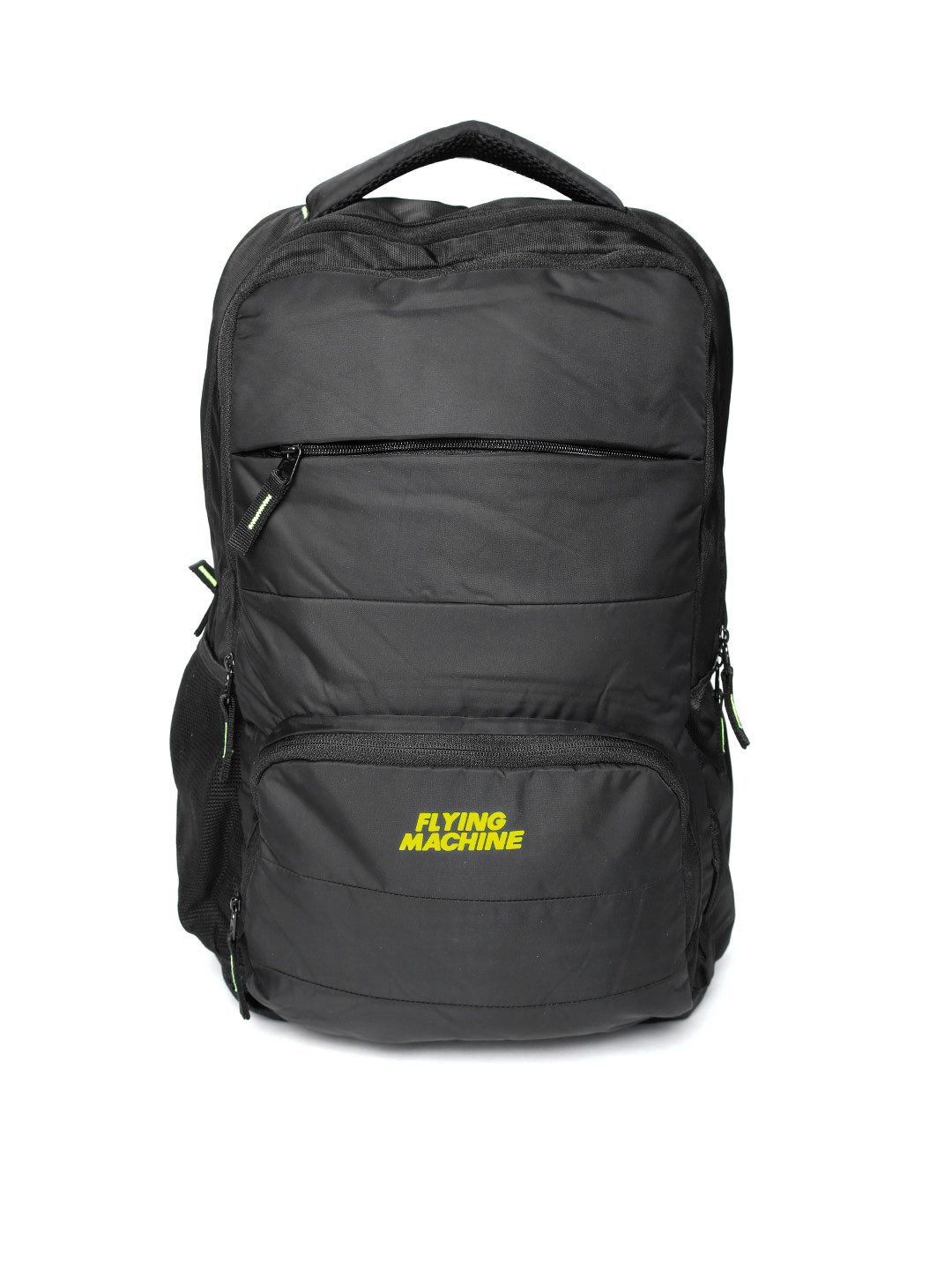 Buy Flying Machine Men Black Solid Laptop Backpack - Backpacks for Men ...