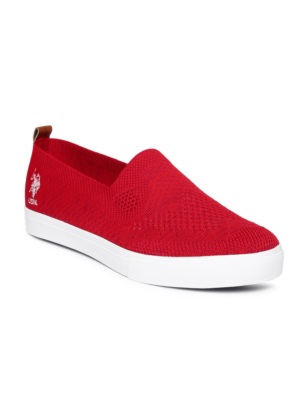 Buy U.S. Polo Assn. Men Red Slip On Sneakers - Casual Shoes for Men ...