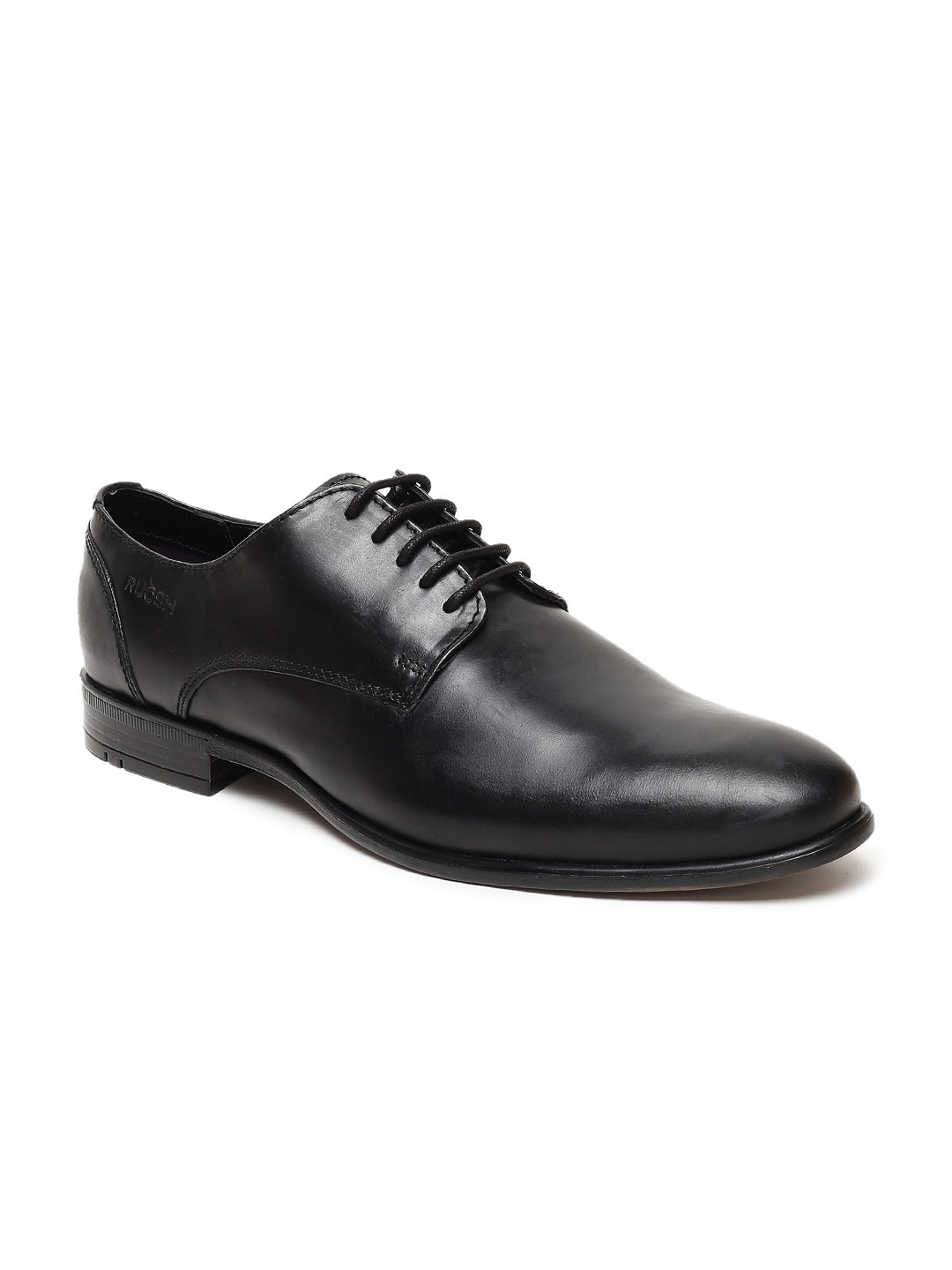 Buy Ruosh Men Black Formal Leather Derbys - Formal Shoes for Men ...