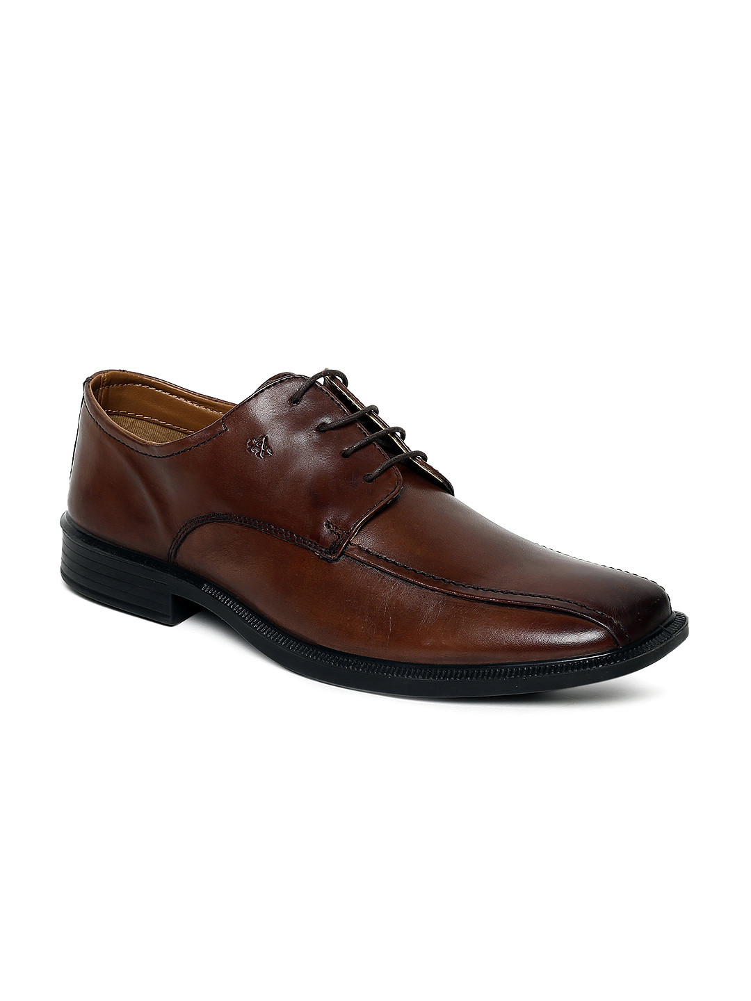 Buy Arrow Men Brown Genuine Leather Formal Derby Shoes - Formal Shoes ...
