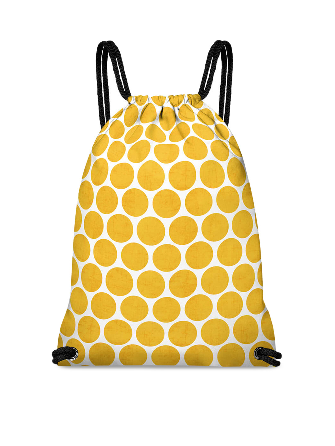 Buy DailyObjects Unisex Mustard Yellow & White Geometric Backpack ...