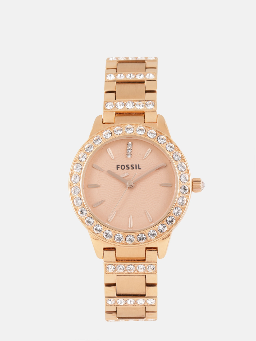 Buy Fossil Women Pink Analogue Embellished Watch ES3020I_Factory ...