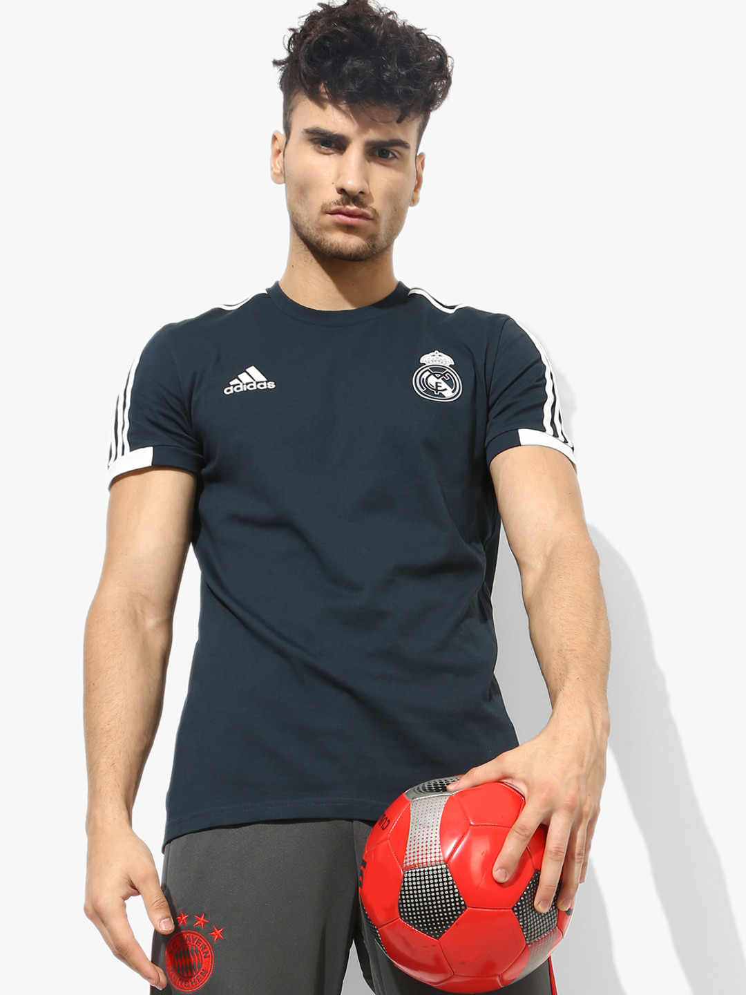 Buy Navy Blue Real Football Jersey - Tshirts for Men 7928521 | Myntra