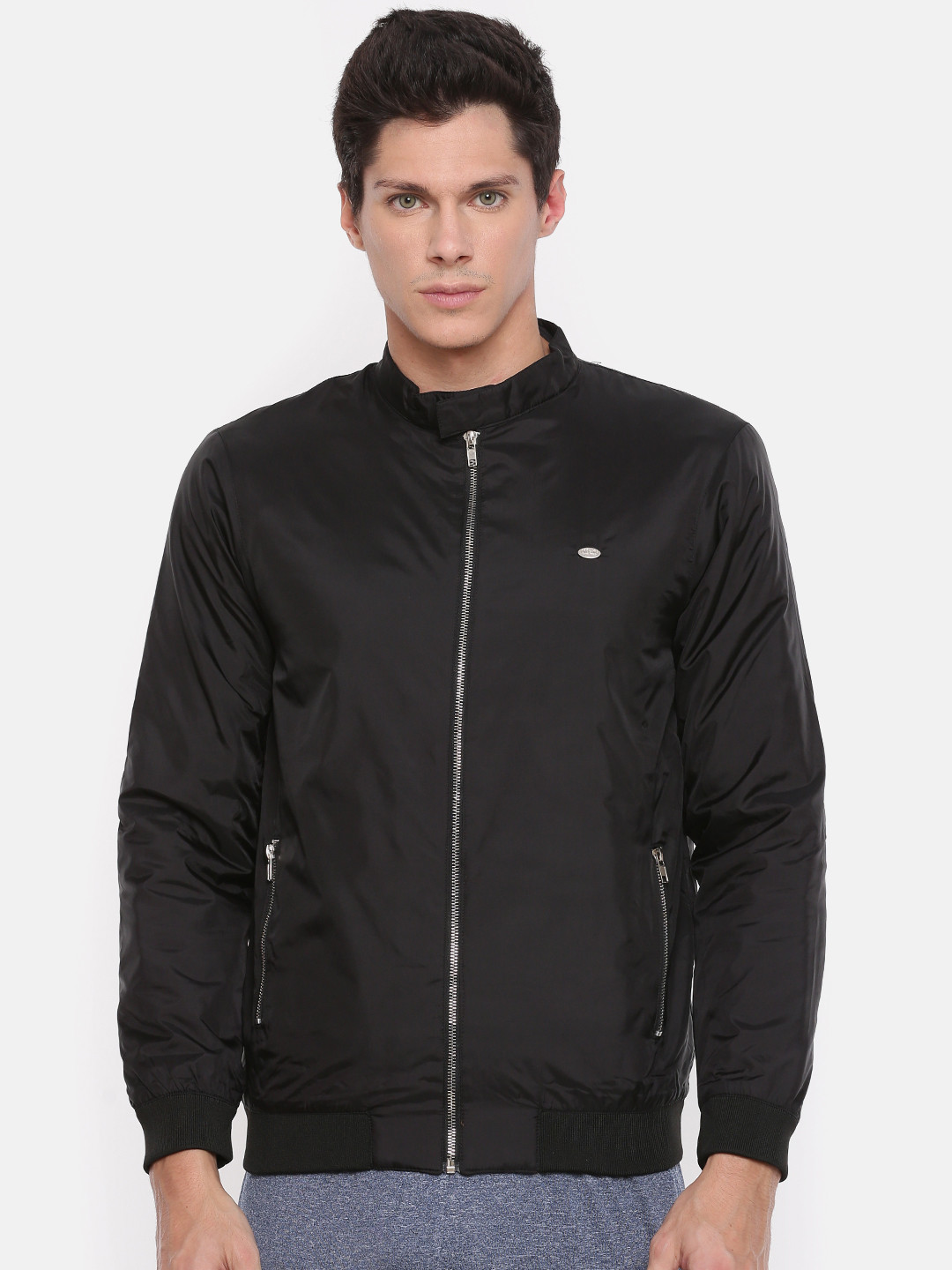 Buy Proline Active Men Black Solid Bomber Jacket - Jackets for Men ...
