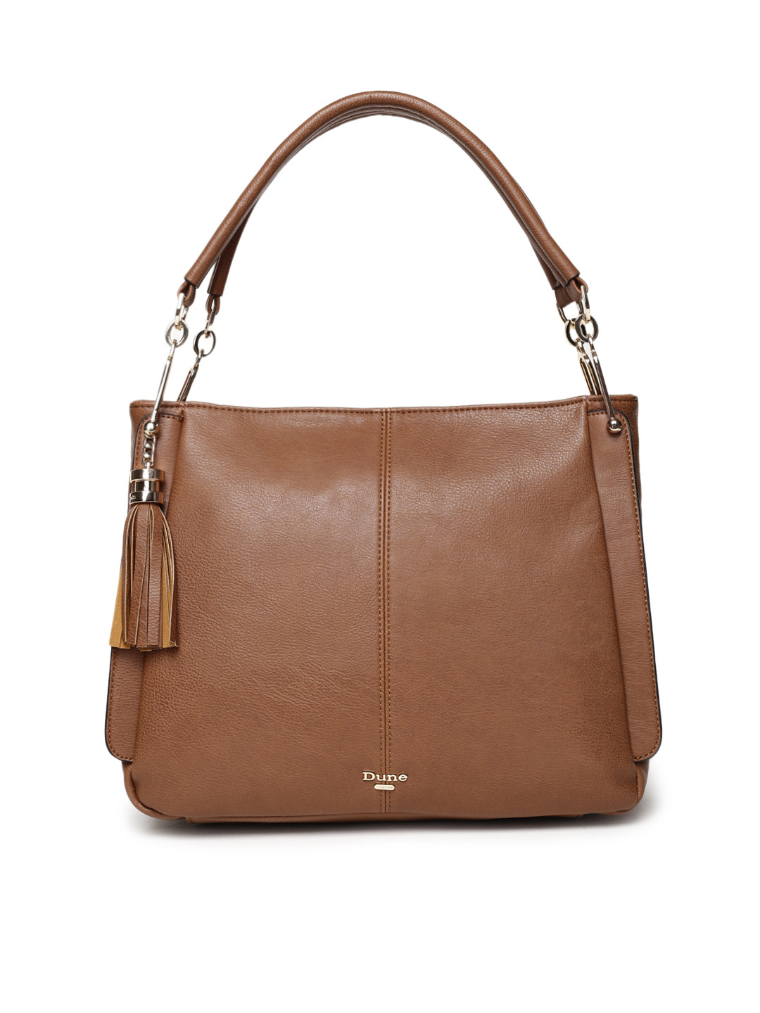 Buy Dune Tan Brown Solid Handheld Bag - Handbags for Women 7980101 | Myntra