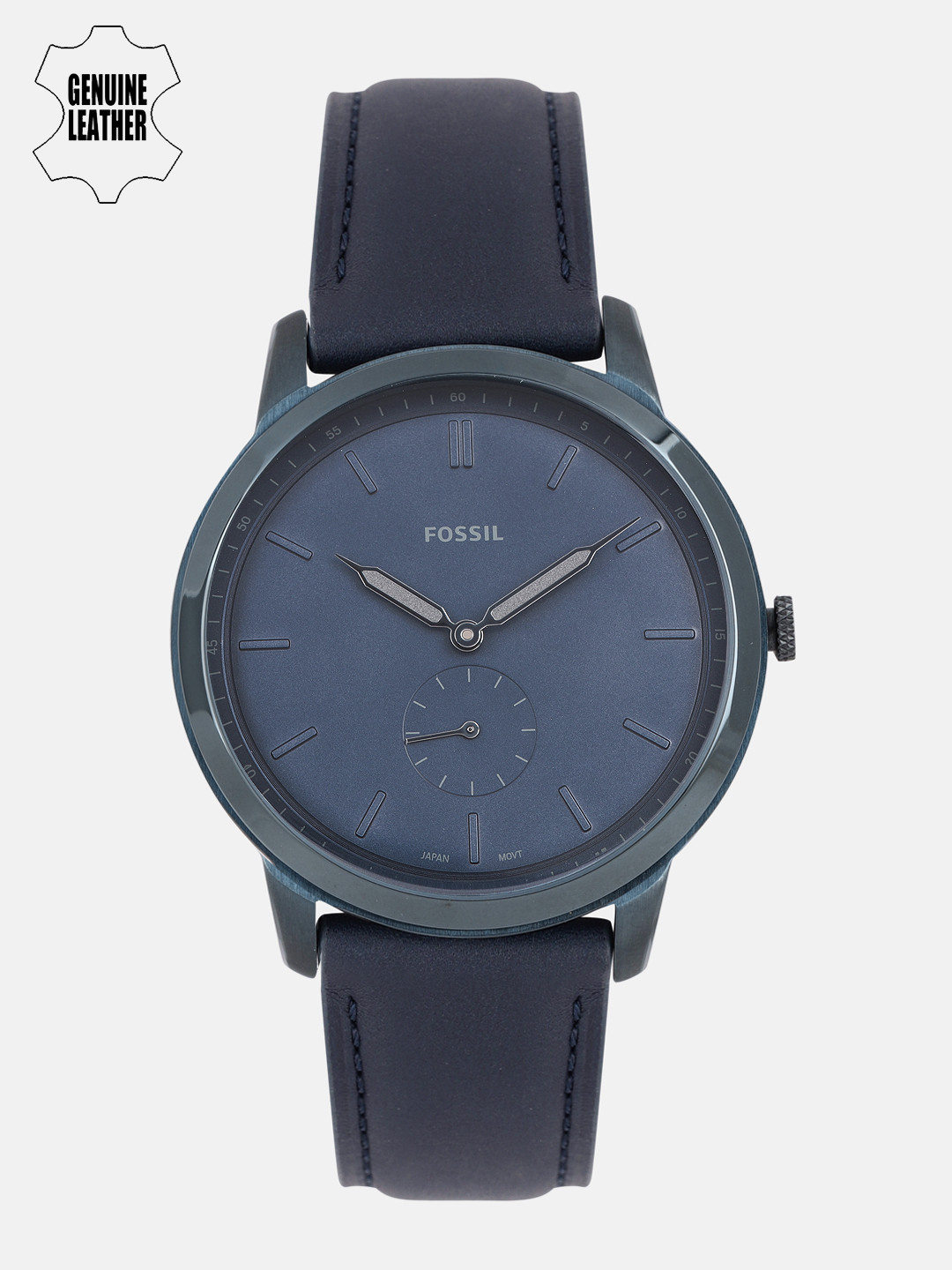 Buy Fossil THE MINIMA Men Navy Blue Analogue Watch FS5448 - Watches for ...